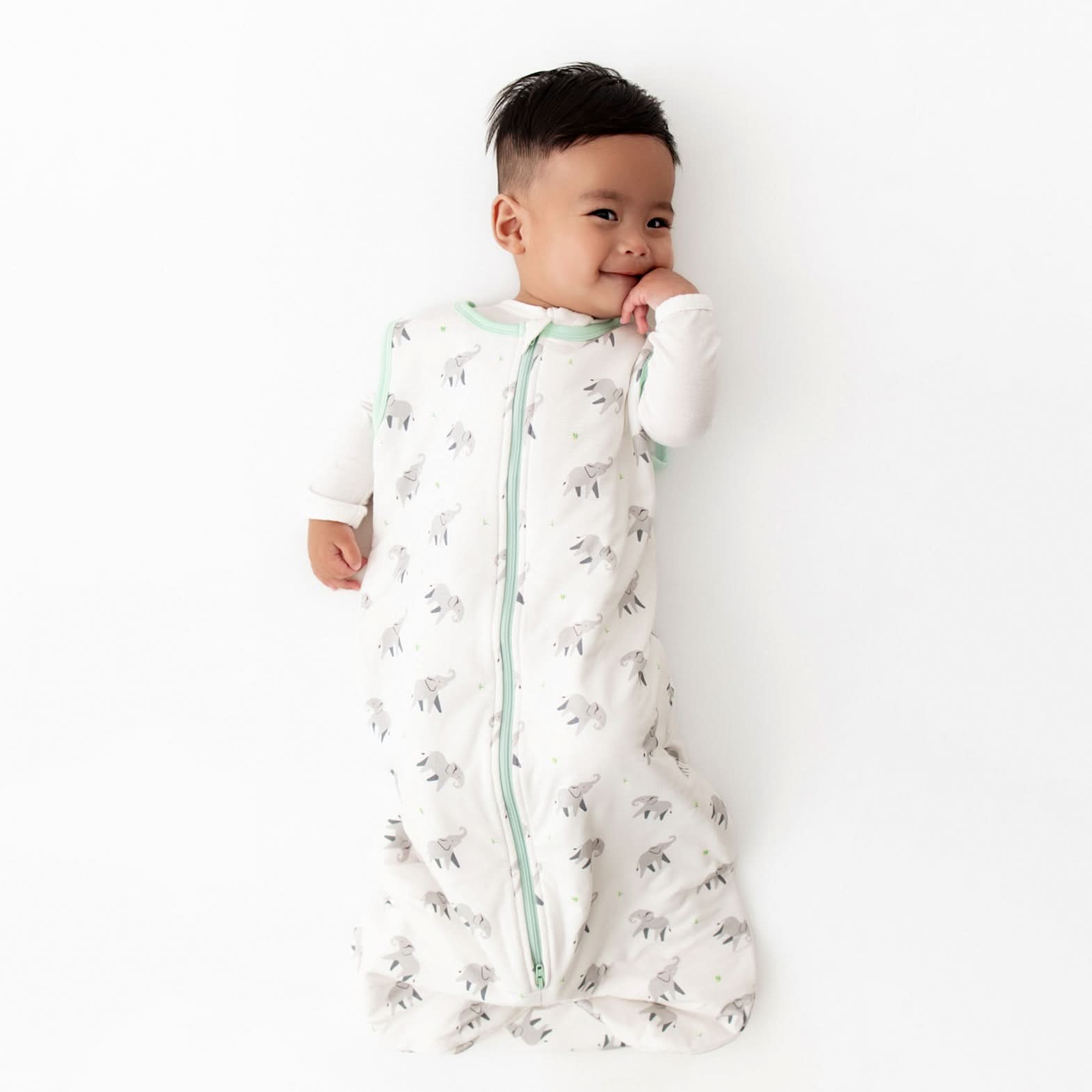 Bamboo Baby Sleep Sacks, Elephant, 0-6 Months, Unisex – Bamboo Little