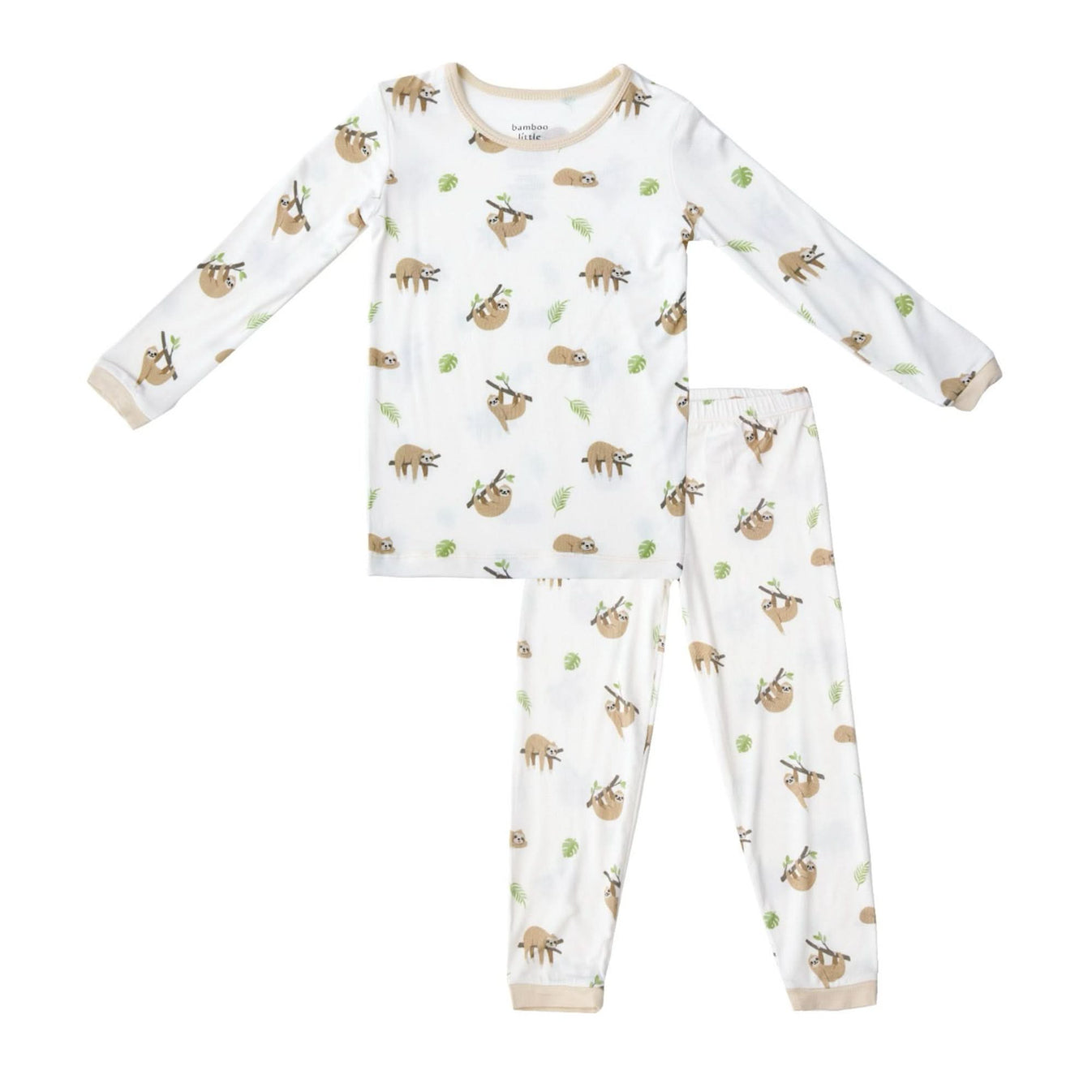 Bamboo Viscose Toddler Pajama Set, Sloth – Bamboo Little